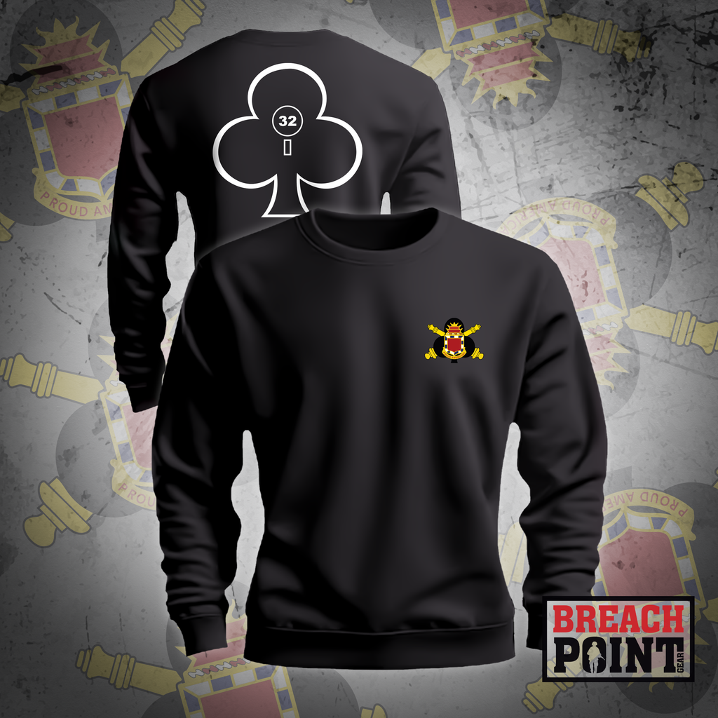 "PROUD AMERICANS" 2-32 Field Artillery Regiment - Sweatshirt