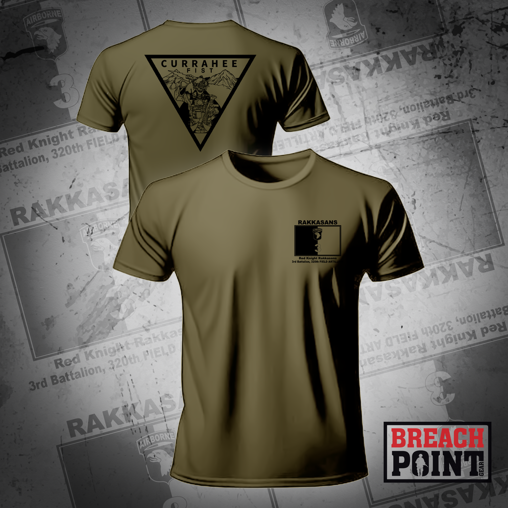 "CURRAHEE FIST" 2-506th Infantry Regiment - Military Tee (1)