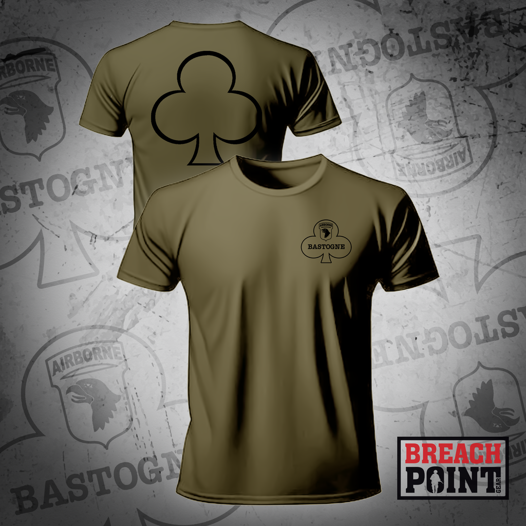 "BASTOGNE" HQs, 1BCT, 101st ABN - Military Tee