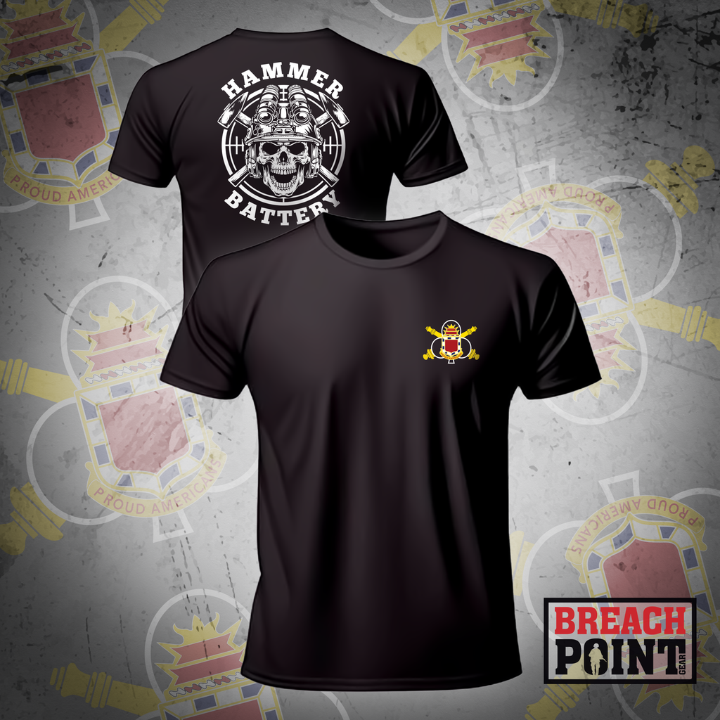 "HAMMER" HHB/2-32 Field Artillery Regiment - T-Shirt (B24)