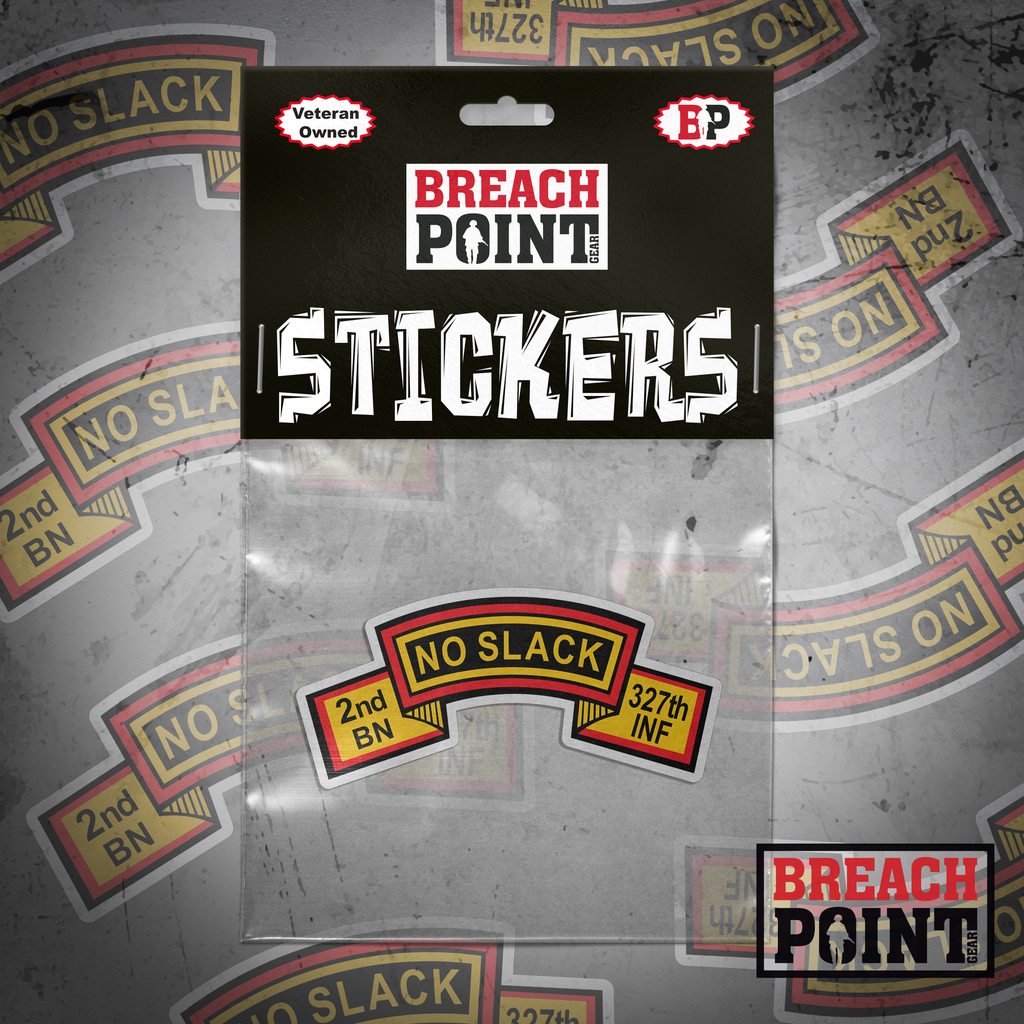 "NO SLACK" 2-327th Infantry Regiment - Sticker