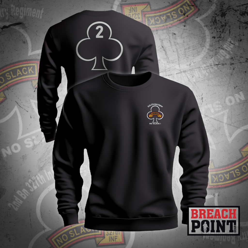 "NO SLACK" 2-327th Infantry Regiment - Sweatshirt (A12-1)