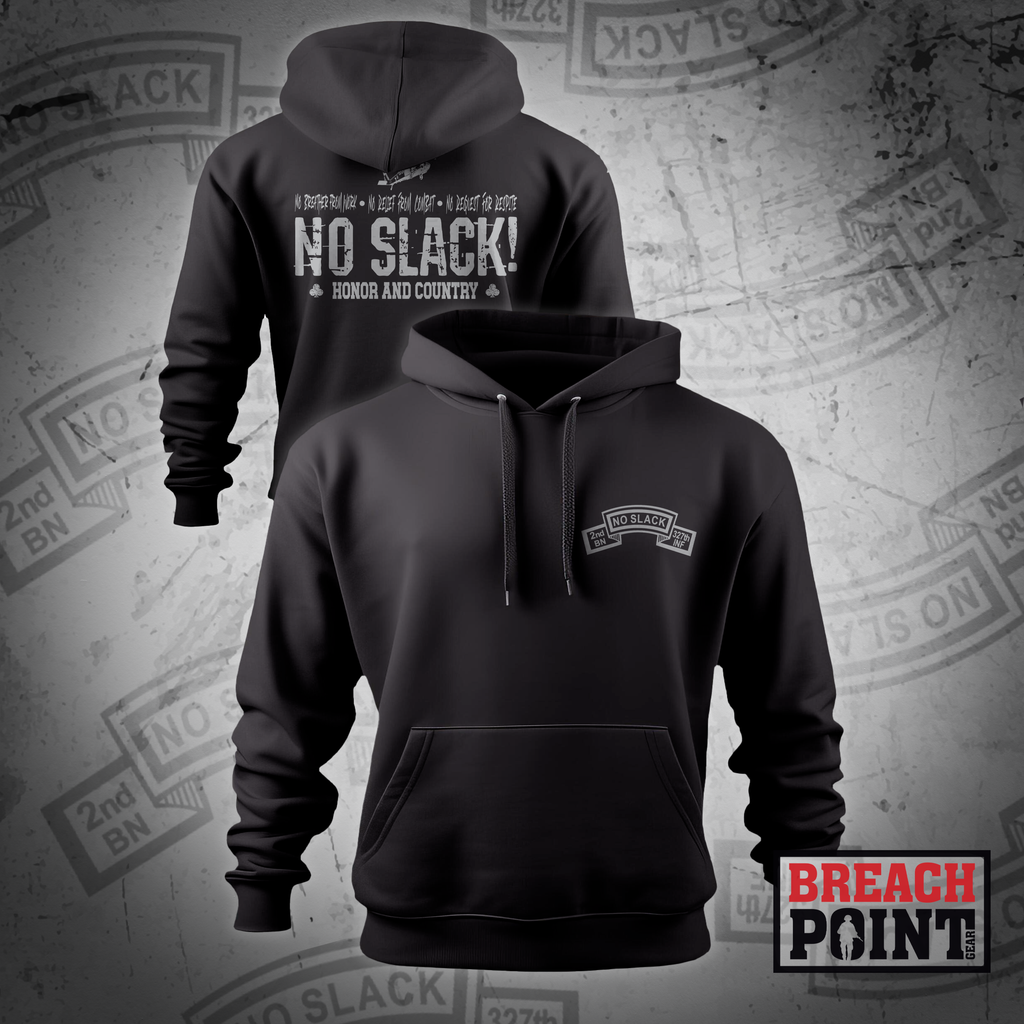 "NO SLACK" 2-327th Infantry Regiment - Hoodie (A12-2)
