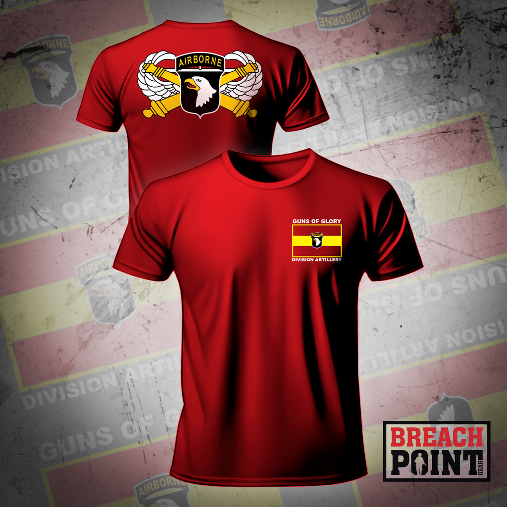 "GUNS OF GLORY" 101st Airborne Division Artillery - T-Shirt