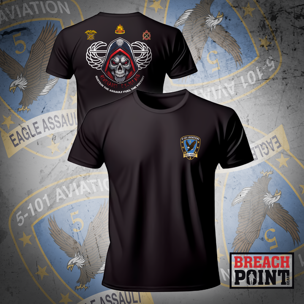 "RENEGADES" E/5-101st Combat Aviation Brigade - T-Shirt