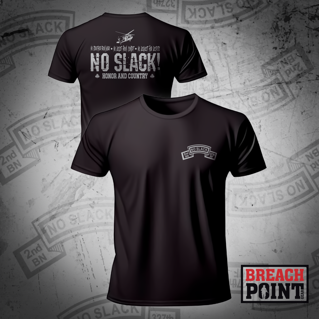 "NO SLACK" 2-327th Infantry Regiment - T-Shirt (2)